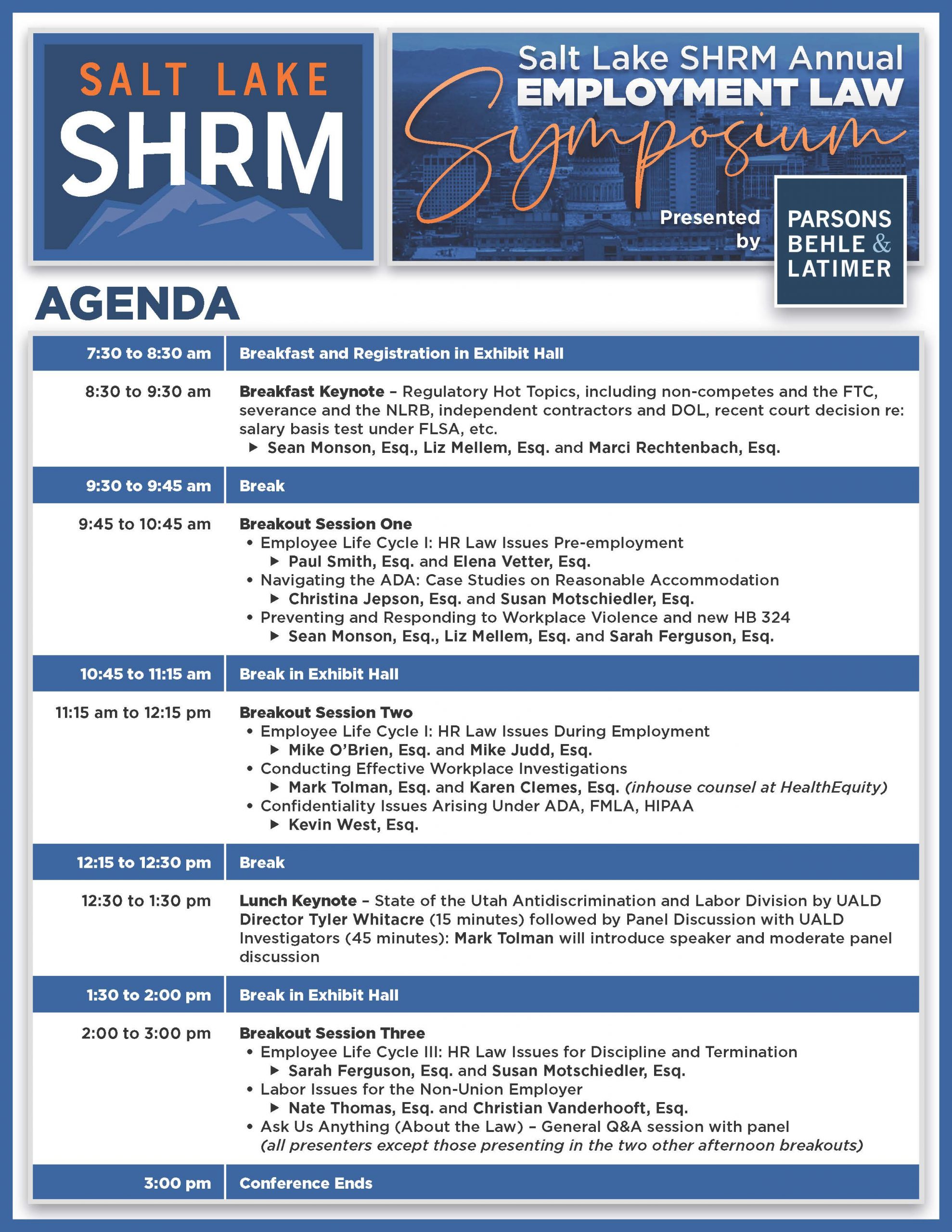 35th Annual Employment Law Seminar